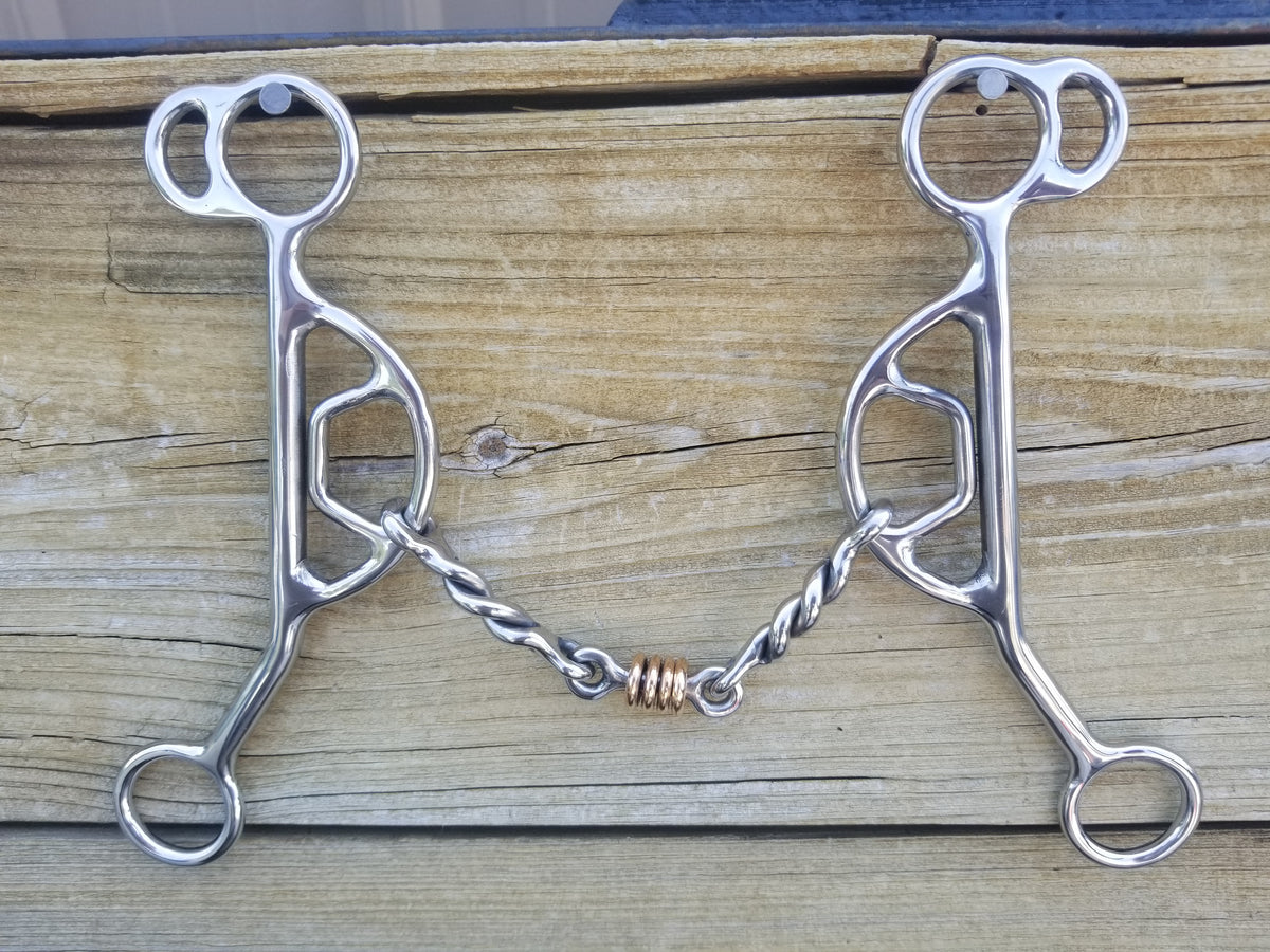 Twisted Wire Dogbone with Rollers – J and S Tack